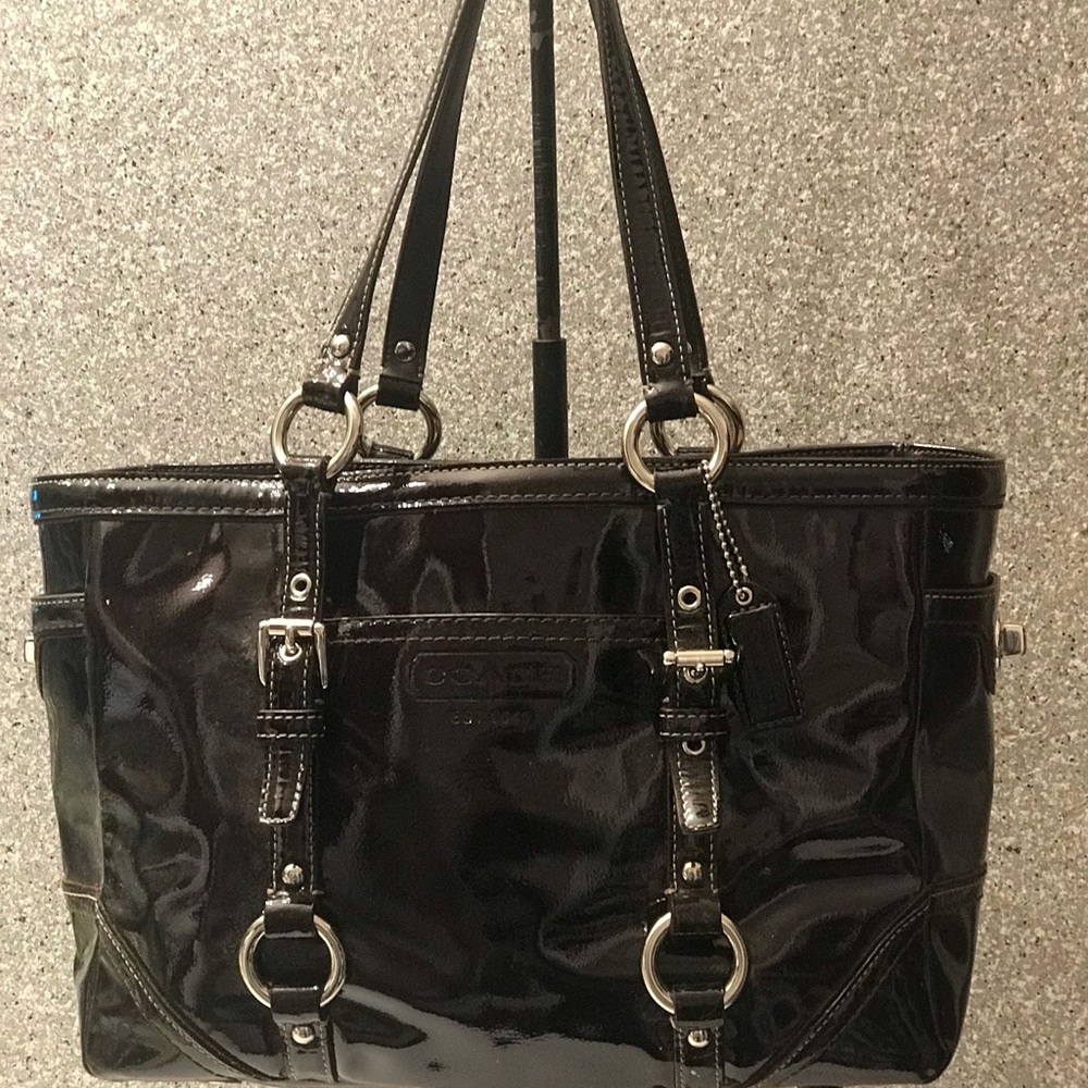 Coach Mahogany Patent Leather Tote - Gem
